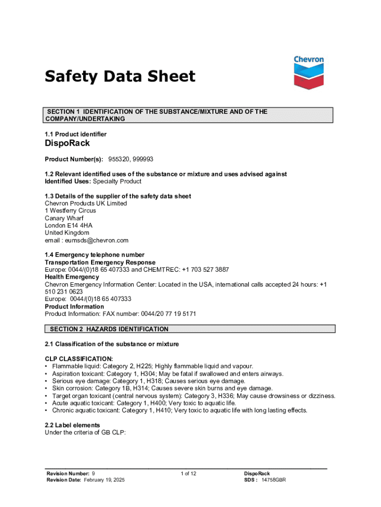 Fillable Online Safety Data Sheet (SDS) 85291 Fax Email Print - pdfFiller