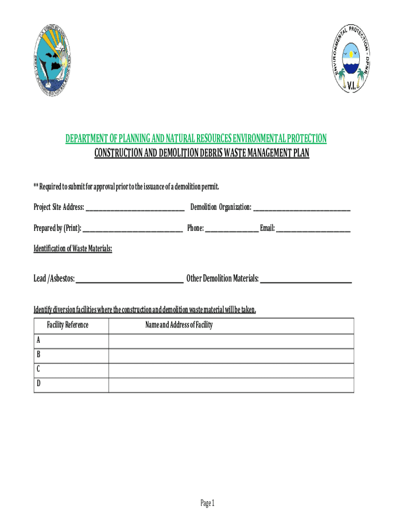 Fillable Online 9-6 construction and demolition (c&d) waste management Fax Email Print - pdfFiller