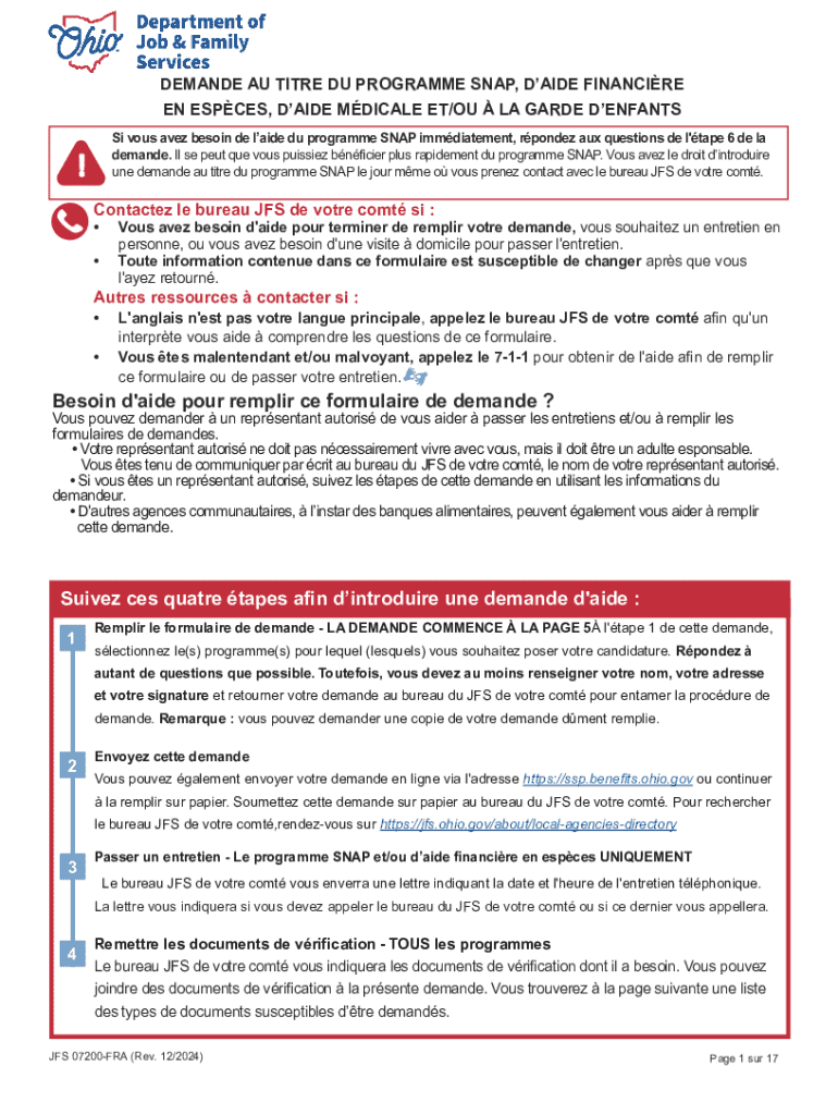 Remplissable en ligne Ce que vous devez savoir sur l'aide en espces et le SNAP ... Fax Email ...