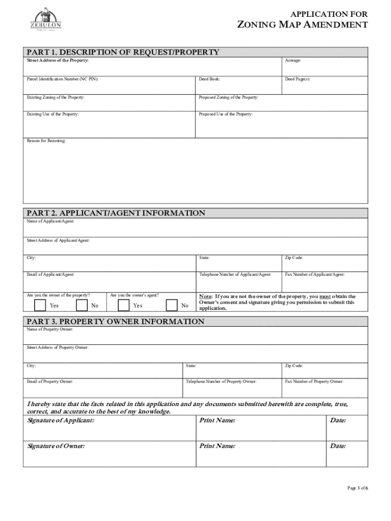 Fillable Online 25 of the UDO, a Zoning Map Amendment provides a ...