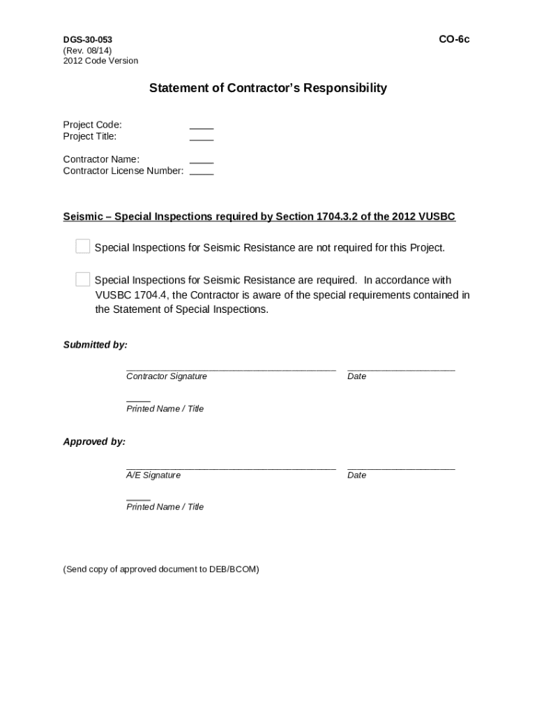 1704.3.1 Content of Statement of Special Inspections Doc Template | pdfFiller