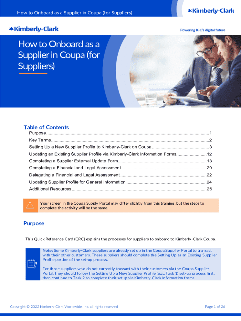 Fillable Online Supplier Onboarding Guide Coupa Supplier Portal - NET Fax Email Print - pdfFiller