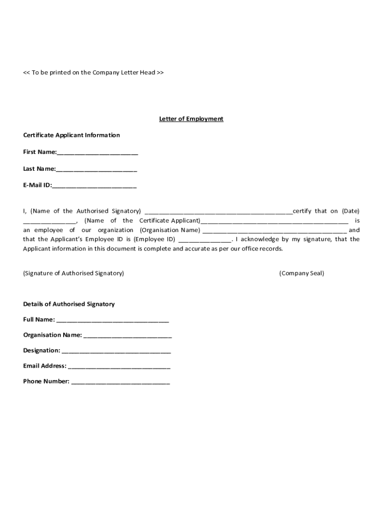 Fillable Online Free Employment Verification Letter Samples & Templates ...