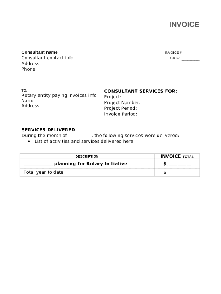 How to create an invoice for consulting work: templates & ... Doc ...