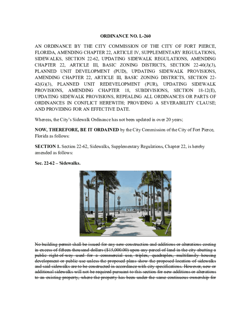 Fillable Online Code of OrdinancesFort Pierce, FL - Municode Library ...