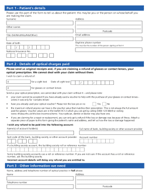 HC5(O) Refund Claim Form: Optical Costs 2025-2026 - Fill and Sign ...