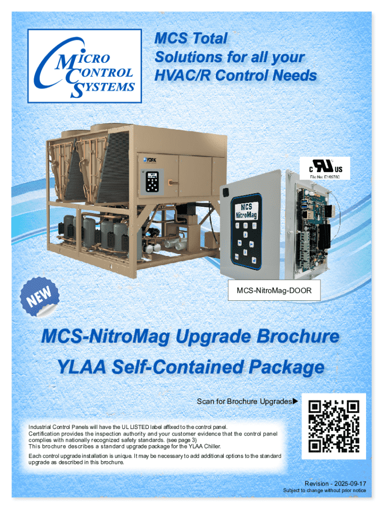 Fillable Online MCS-Nitromag Upgrade Brochure RTHD CONTROLS Fax Email ...