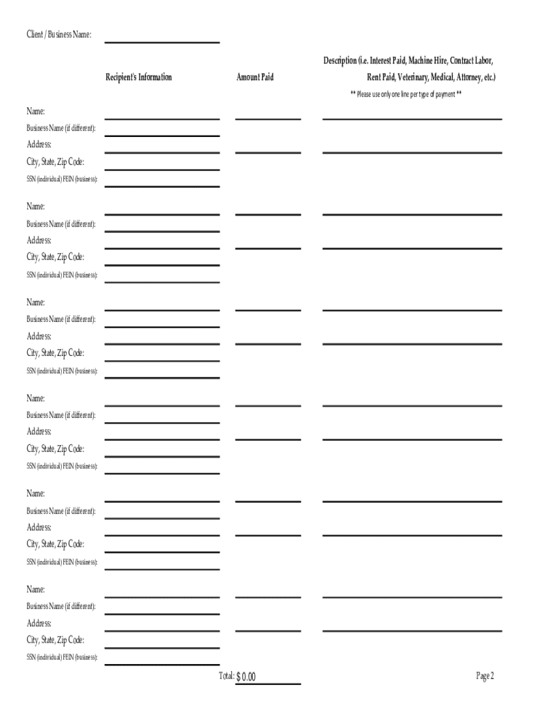 Rellenable en línea 2025 1099 Info form REVAMP - EXCEL DRAFT - FULL ...