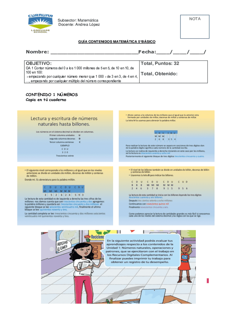 Rellenable en línea Los numeros de 5 en 5 hasta el 1000 Fax Email ...