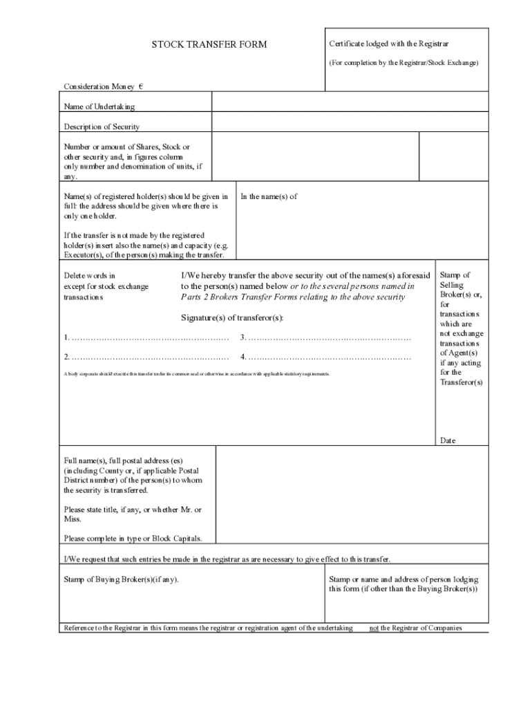 Fillable Online 18 Printable Stock Certificate Template Forms Fax Email ...
