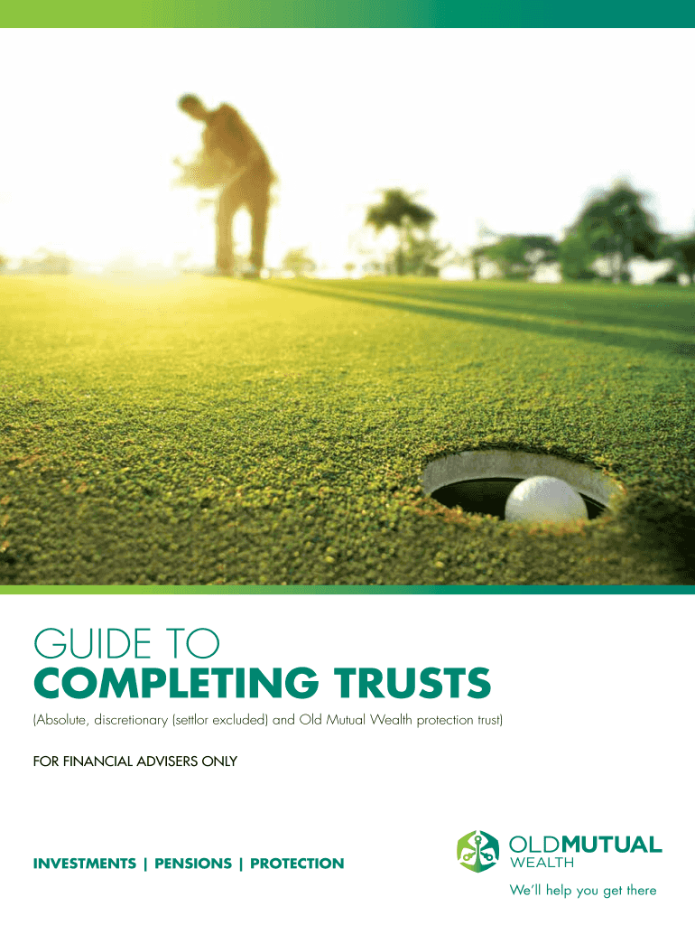 Fillable Online Absolute trust deed - Old Mutual Wealth Fax Email Print ...
