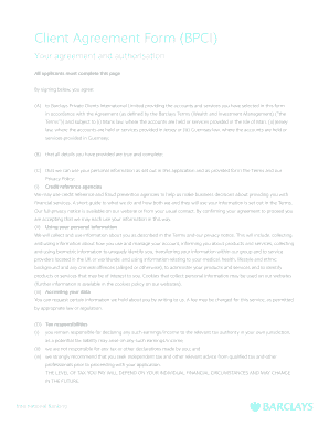 Fillable Online bbtco barclays co BPCI Client Agreement Form - Barclays ...