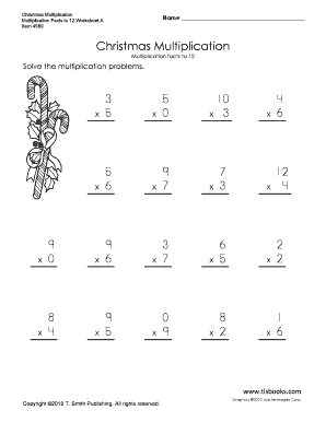 Fillable Online Christmas Multiplication Fax Email Print - pdfFiller