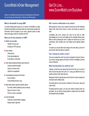 Fillable Online Frequently Asked Questions - ExxonMobil Fax Email Print ...