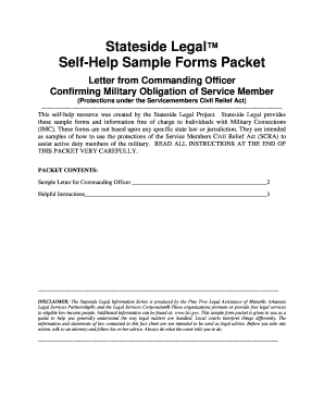 Fillable Online statesidelegal Letter from Commanding Officer for a ...