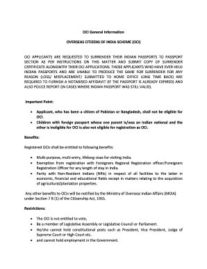 Fillable Online OCI General Information Fax Email Print - pdfFiller