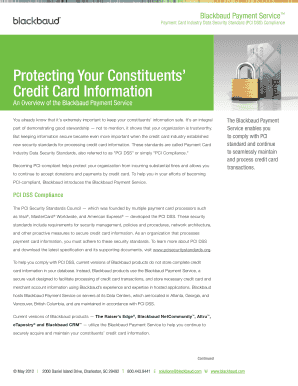 Fillable Online Blackbaud Payment Service Fax Email Print - pdfFiller