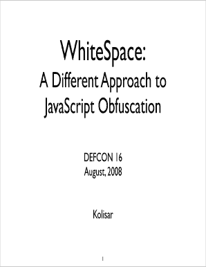 Fillable Online What led to WhiteSpace Fax Email Print - pdfFiller