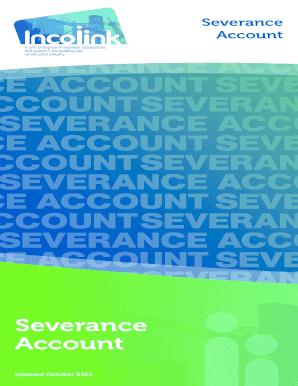 Fillable Online Severance Account Information - Incolink Fax Email ...