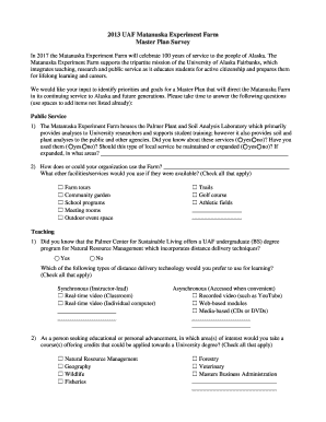 Fillable Online lists alaska B2013b UAF Matanuska Experiment Farm ...