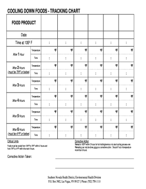 Fillable Online southernnevadahealthdistrict COOLING DOWN FOODS ...