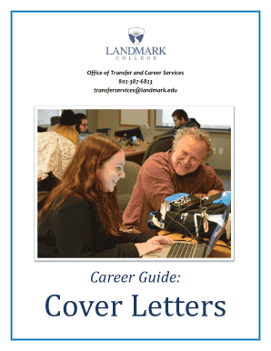 Fillable Online landmark Cover Letters - Landmark College Fax Email ...