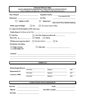 Fillable Online www1 claremontmckenna Claremont McKenna College HUMAN ...