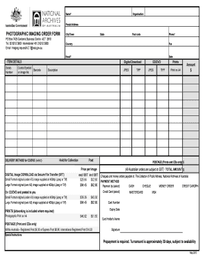 Fillable Online naa12 naa gov PHOTOGRAPHIC IMAGING ORDER FORM - naa12 ...
