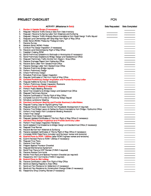 Fillable Online Checklists for Grading Projects Fax Email Print - pdfFiller