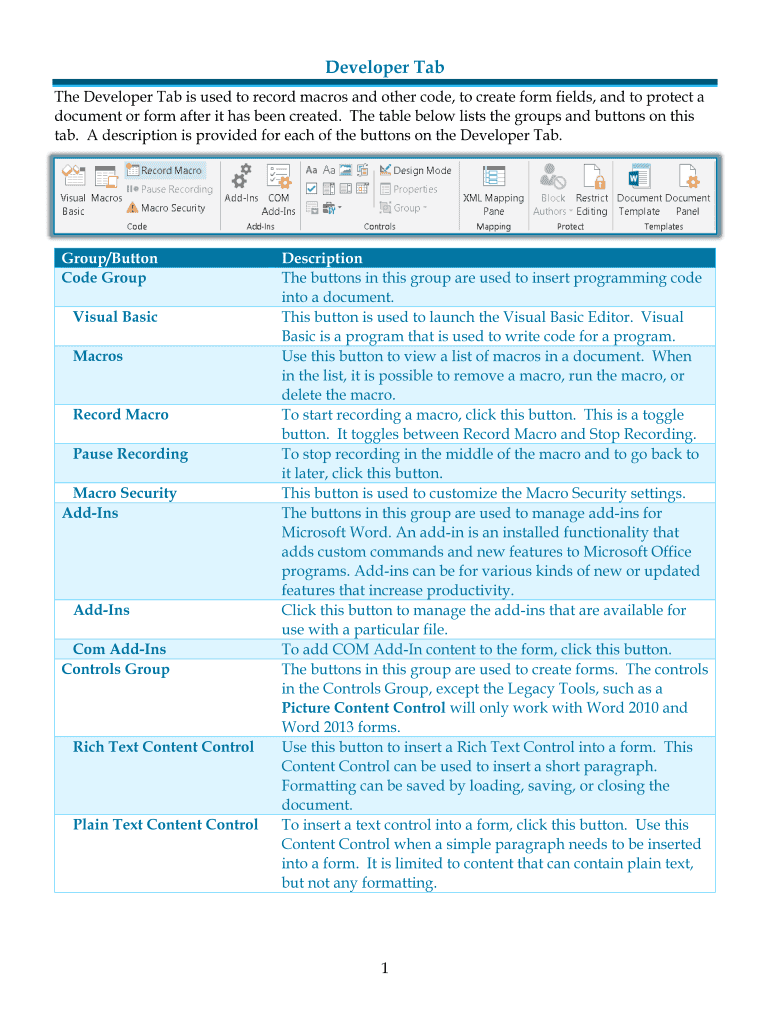 Fillable Online Developer Tab Fax Email Print - pdfFiller