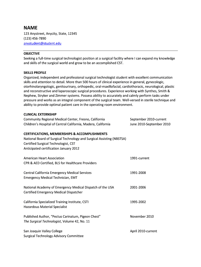 Fillable Online AST Standards of Practice for Surgical Attire, Surgical ...