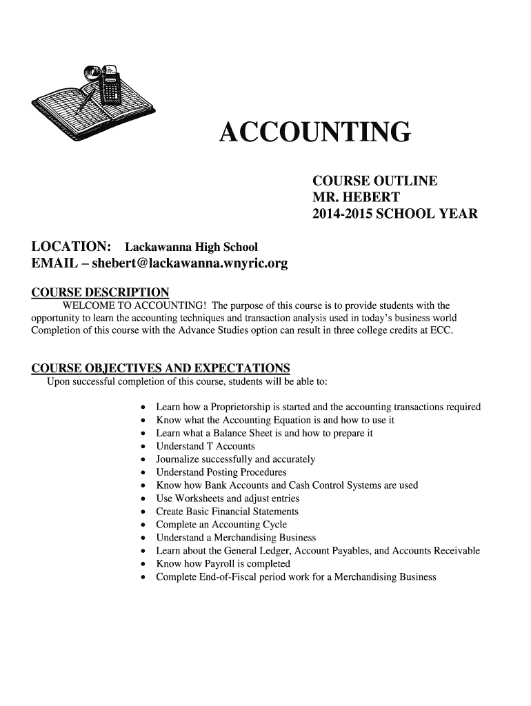 Fillable Online Accounting outline Fax Email Print - pdfFiller
