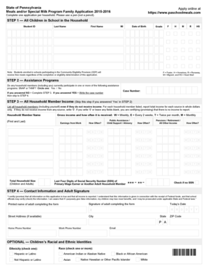 Fillable Online Free reduced lunch application - GoRocketsorg Fax Email ...