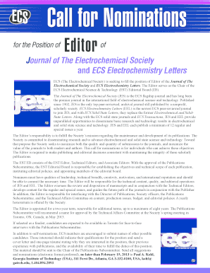 Fillable Online and ECS Electrochemistry Letters Fax Email Print ...