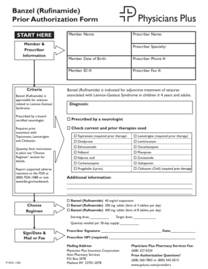 Fillable Online Prior Authorization Form - Physicians Plus Fax Email ...