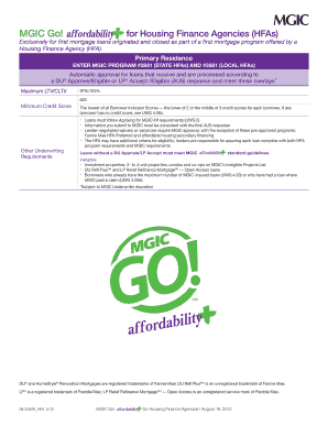 Fillable Online housingnm MGIC Go Fax Email Print - pdfFiller
