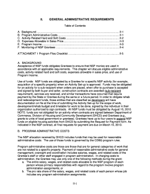 Fillable Online General Administrative Requirements - Department of ...