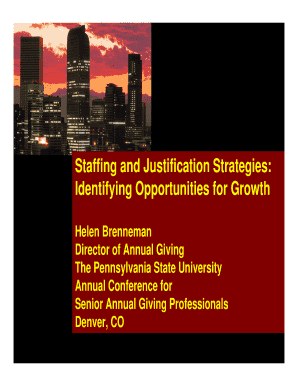Fillable Online Staffing and Justification Strategies: Fax Email Print ...