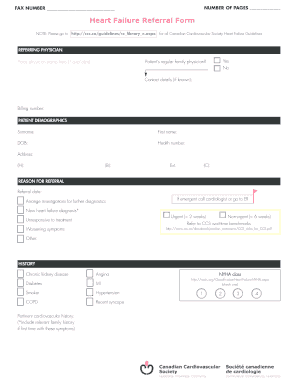 Fillable Online wiki hl7 Heart Failure Referral Form - Canadian ...