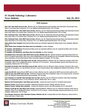 Fillable Online iuhealth New Molecular Requisition - IU Health ...