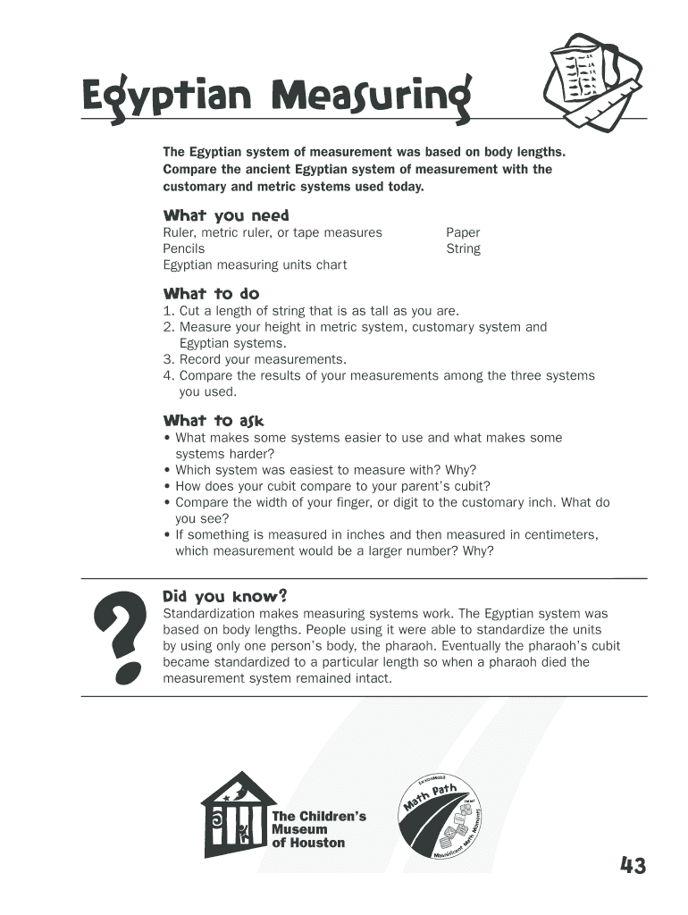 Fillable Online Egyptian Measuring Fax Email Print - pdfFiller