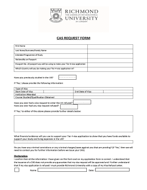Fillable Online CAS REQUEST 25 September 2015.docx Fax Email Print ...
