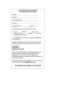 Fillable Online suvcw ( ) Dept Cmdr - suvcw Fax Email Print - pdfFiller