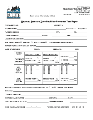 Fillable Online duluthmn rpz blank test form in worddoc - duluthmn Fax ...