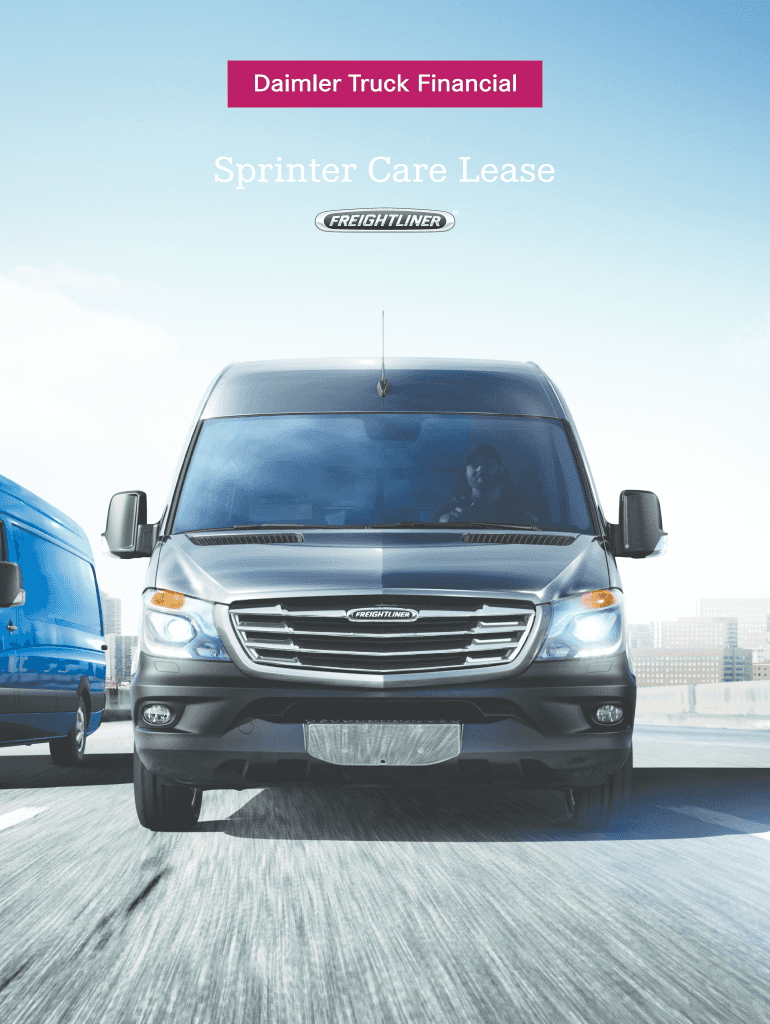 Fillable Online Sprinter Care Lease Fax Email Print - pdfFiller