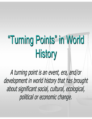 Fillable Online Turning Points in World Fax Email Print - pdfFiller