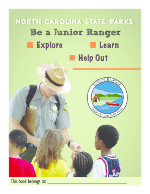 Fillable Online ncparks Be a Junior Ranger - North Carolina State Parks ...