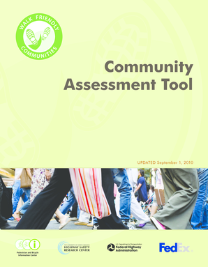 Fillable Online Community Assessment Tool - Walk Friendly Communities ...