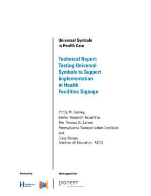 Fillable Online segd Technical Report Testing Universal Symbols to ...