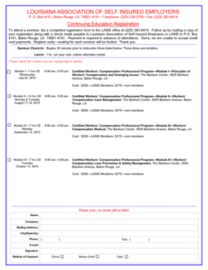 Fillable Online 2015 CWCP Registration Form Fax Email Print - pdfFiller
